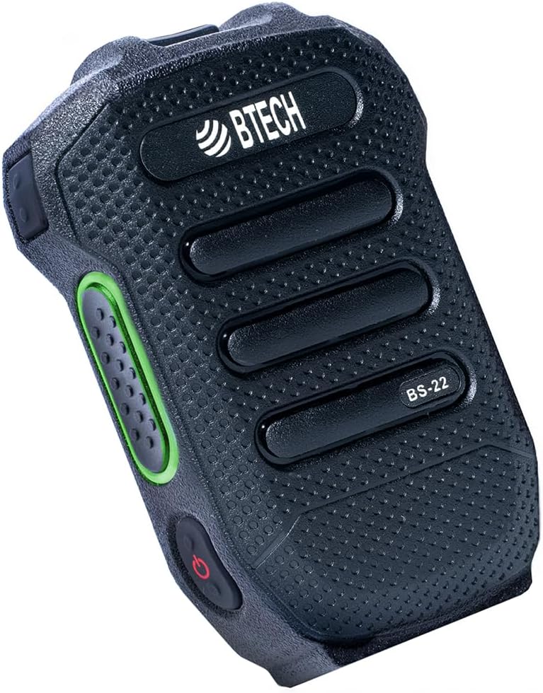 BTECH BS-22 (Black) Bluetooth Wireless Speaker Mic ‣ BaoFeng Tech ...