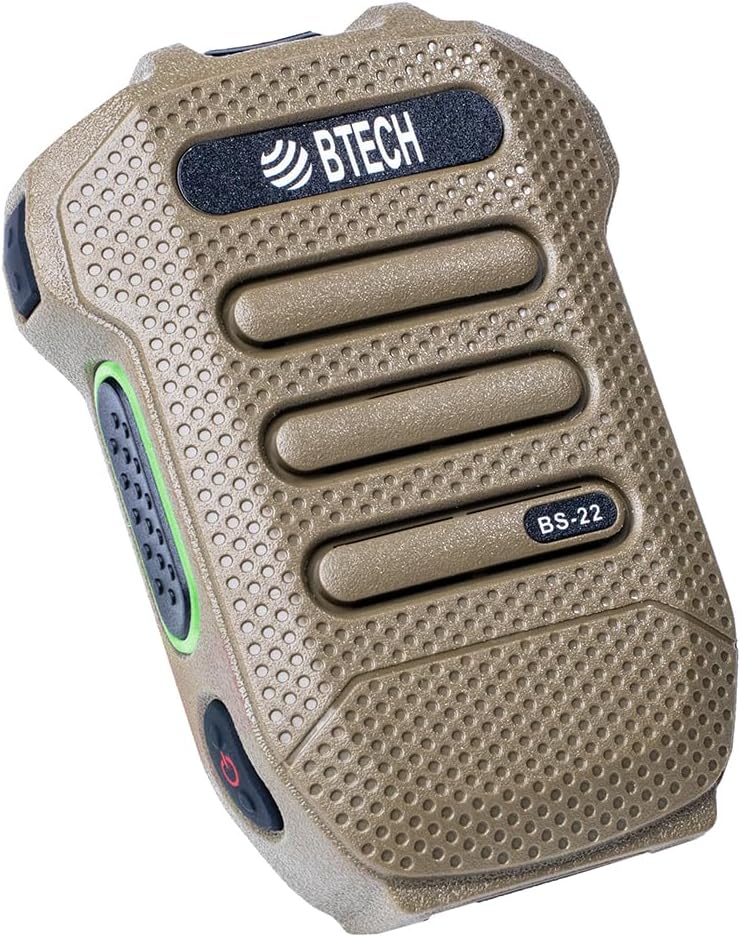 BTECH BS-22 (Tan) Bluetooth Wireless Speaker Mic ‣ BaoFeng Tech & BTECH ...